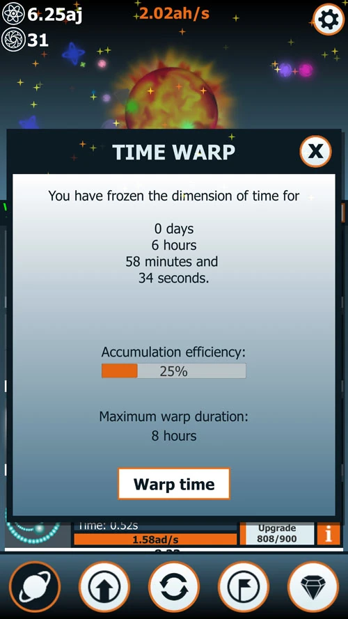Timewarp | Idle universe Wiki | Fandom