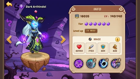 Dark Arthindol | IdleHeroes Wiki | Fandom