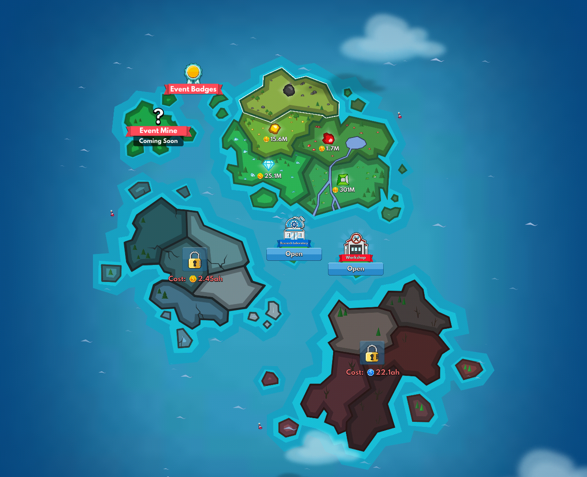 World Map | Idle Miner Tycoon Wiki | Fandom