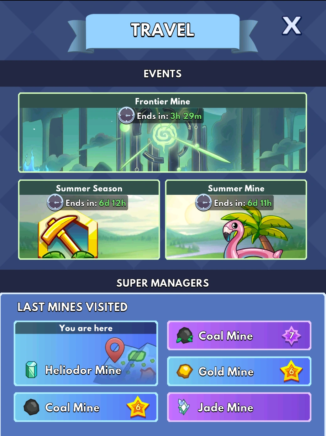 Travel Panel | IdleMinerTycoon Wiki | Fandom