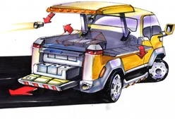 RACQ car gets futuristic facelift from QUT student - 2005 | ID@QUT ...