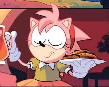 Classic Amy Rose And Classic Sonic