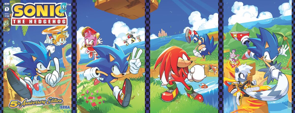 Sonic the Hedgehog: Issue 1 5th Anniversary Edition | IDW Sonic Hub ...