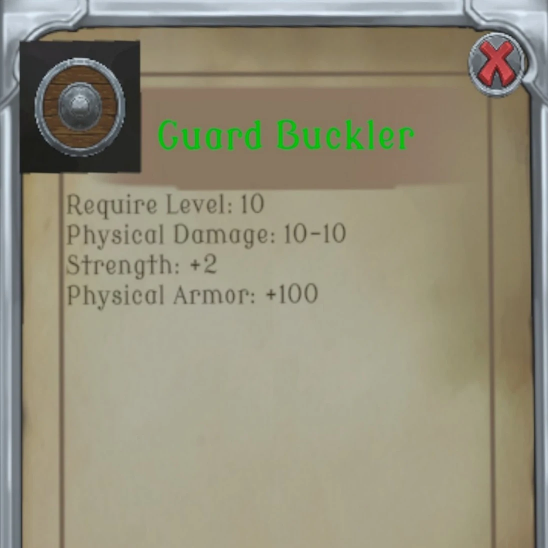 Guard Buckler | Ilysia VR Wiki | Fandom
