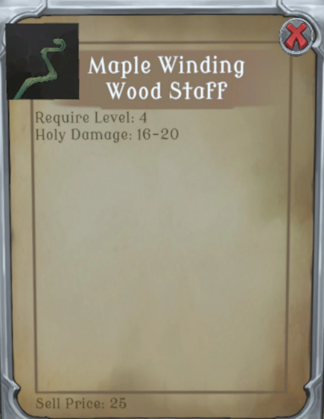 Maple Winding Wood Staff | Ilysia VR Wiki | Fandom