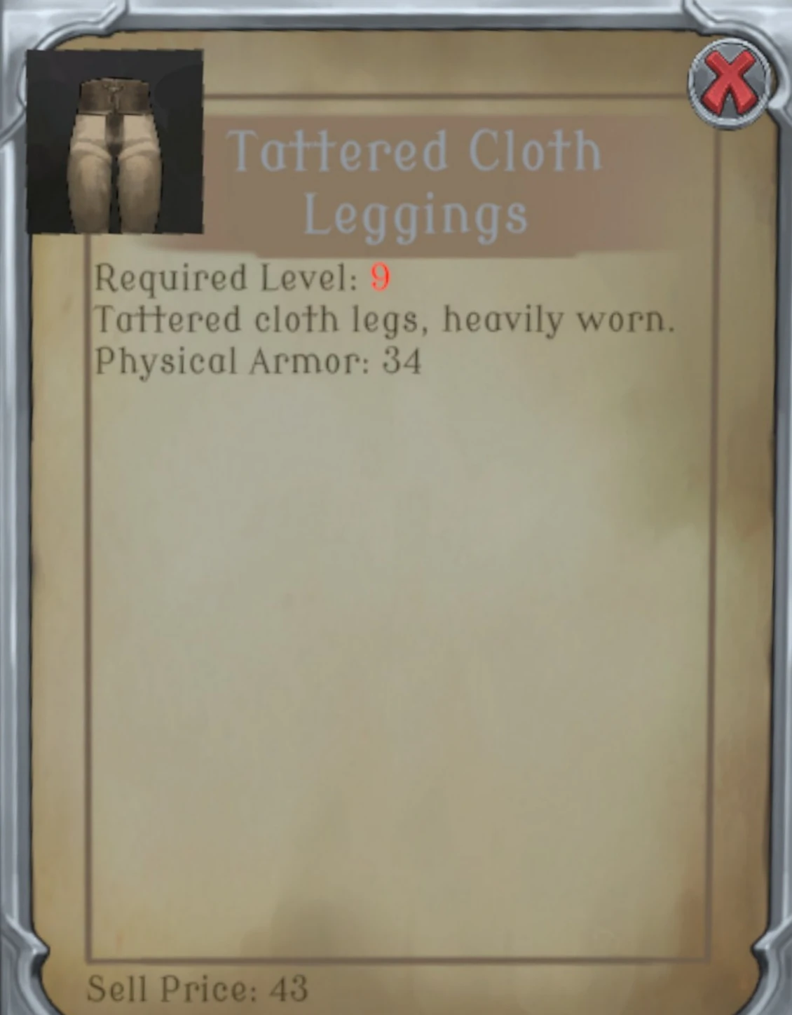 Tattered Cloth Leggings | Ilysia VR Wiki | Fandom