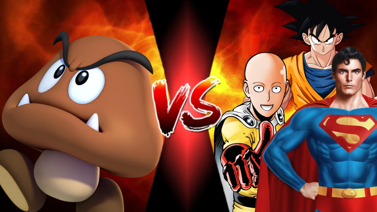 Goomba vs Goku, Saitama, and Superman | Imagine Battles Wiki | Fandom