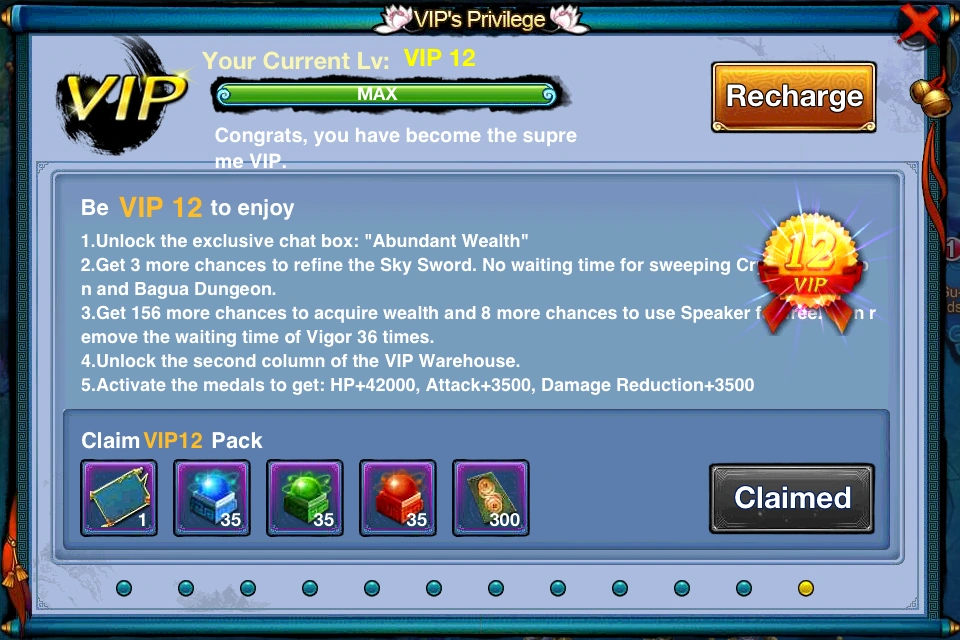 VIP | Immortal Blade Wikia | Fandom