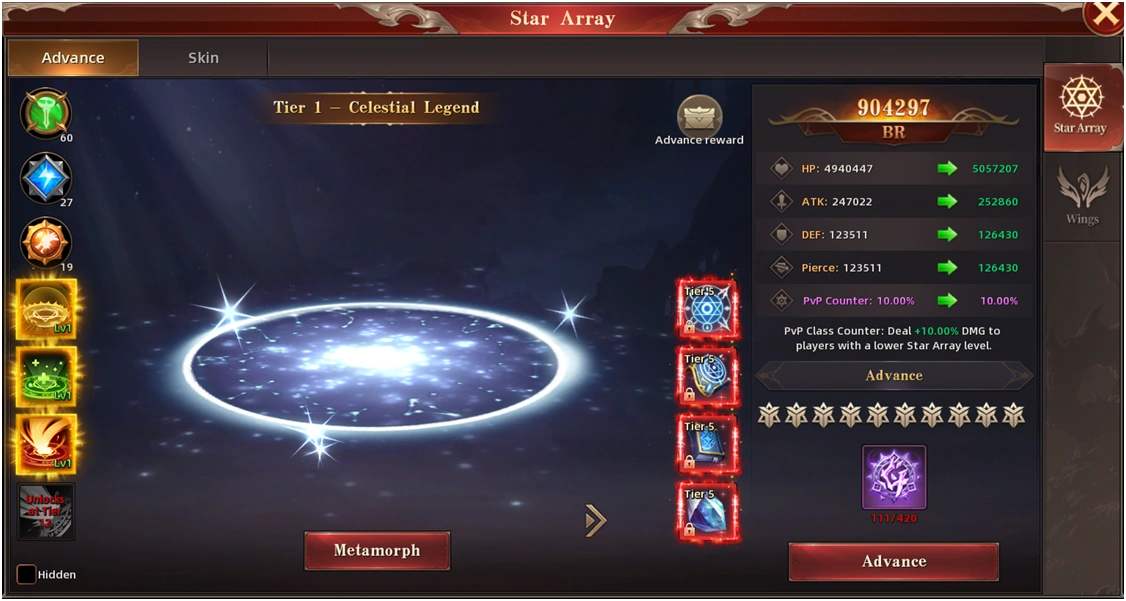 Star Array | Immortals revenge Wiki | Fandom