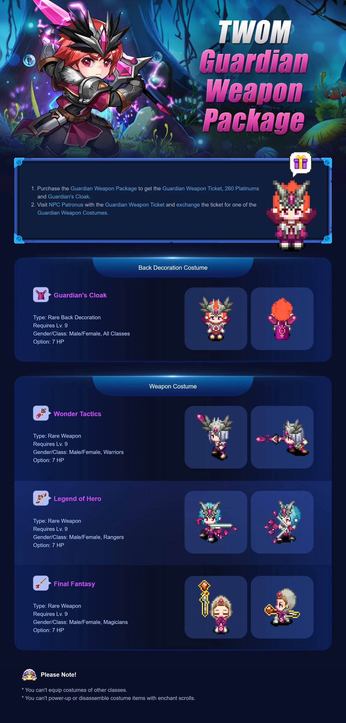 Guardian Weapon Package | IMO: The World of Magic Wiki | Fandom