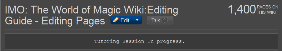 IMO: The World of Magic Wiki:Editing Guide - Editing Pages | IMO: The ...
