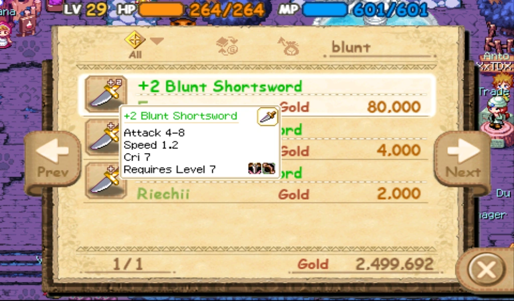 Blunt Shortsword | IMO: The World of Magic Wiki | Fandom