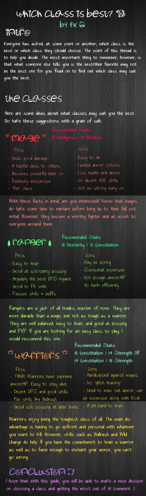 Choosing a Class (by 'FX') | IMO: The World of Magic Wiki | Fandom