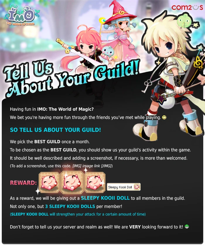 Tell Us About Your Guild Event | IMO: The World of Magic Wiki | Fandom