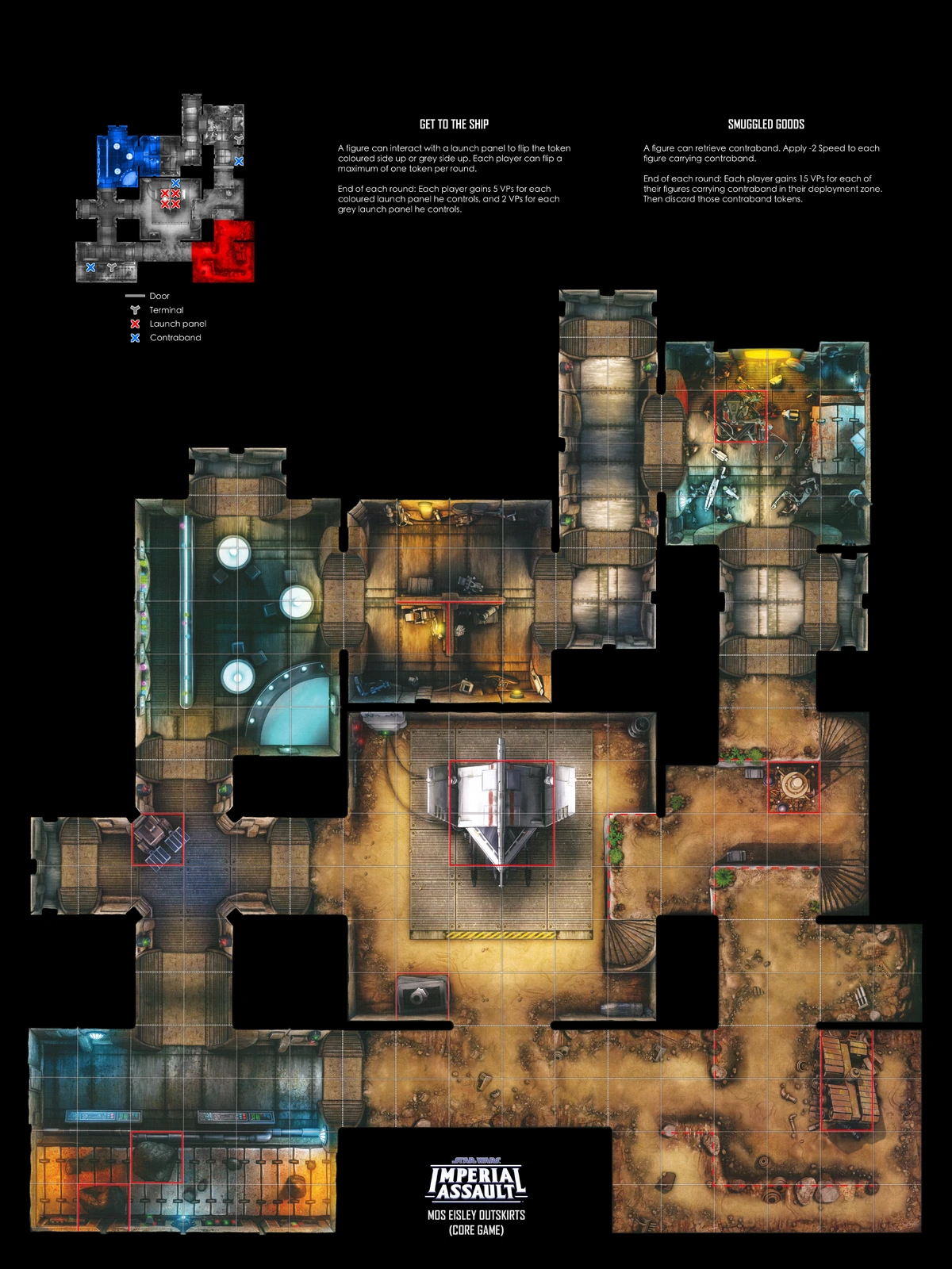 Mos Eisley Outskirts map | Imperial Assault Wiki | Fandom