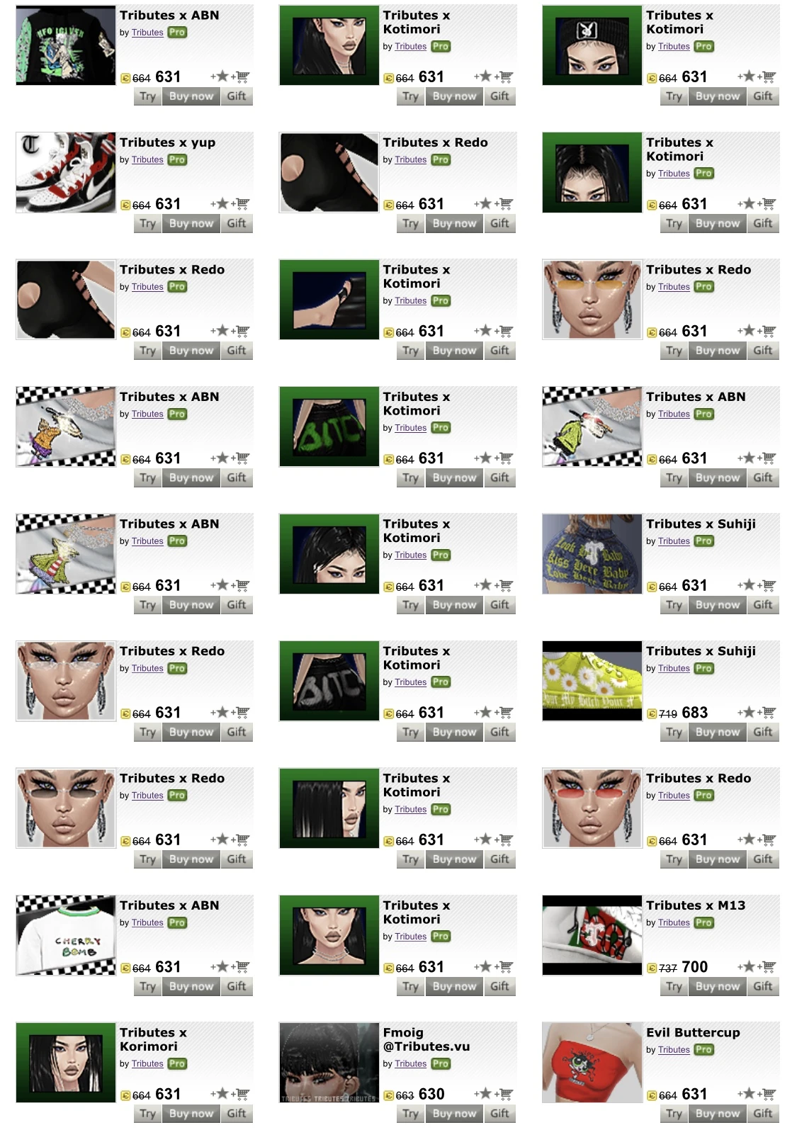 Tributes | IMVU Wiki | Fandom