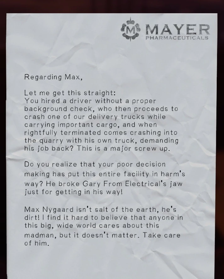 Mayer: Regarding Max | In Sound Mind Wiki | Fandom