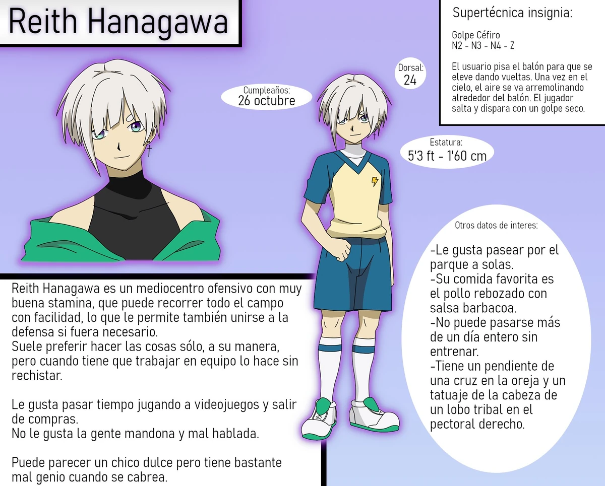 Reith Hanagawa | Inazuma Eleven Reborn Wiki | Fandom