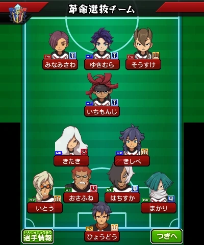 Formation : Rébellion | Wiki Inazuma Eleven | Fandom