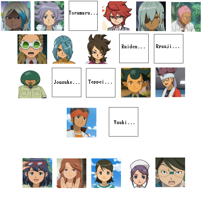 User blog:InazumaFan/Picture of all of Inazuma Japan players and ...