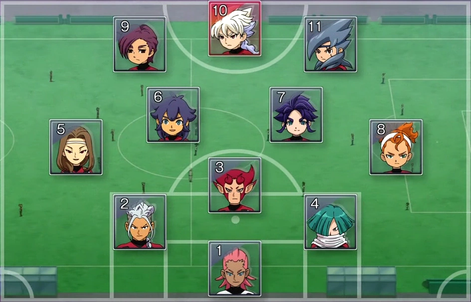 Formation : Kūdetā | Wiki Inazuma Eleven | Fandom