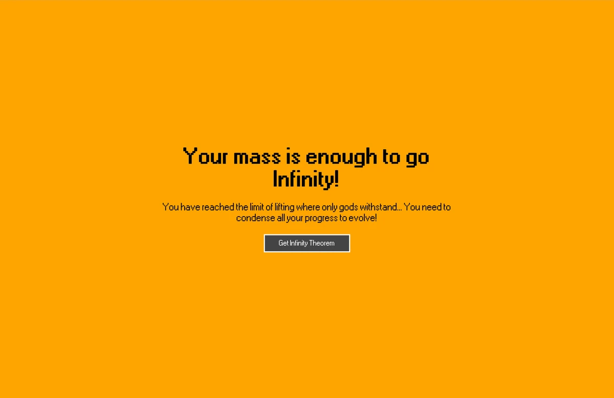 Infinity | Incremental Mass Rewritten Wiki | Fandom