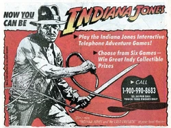 Indiana Jones Interactive Telephone Adventure Games | Indiana Jones ...