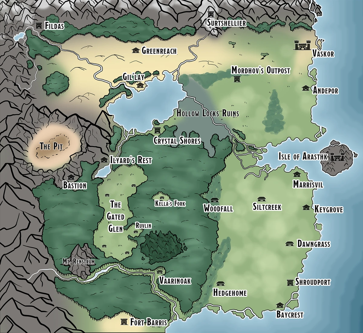 Map of Illyra | Indoor Adventures Wiki | Fandom