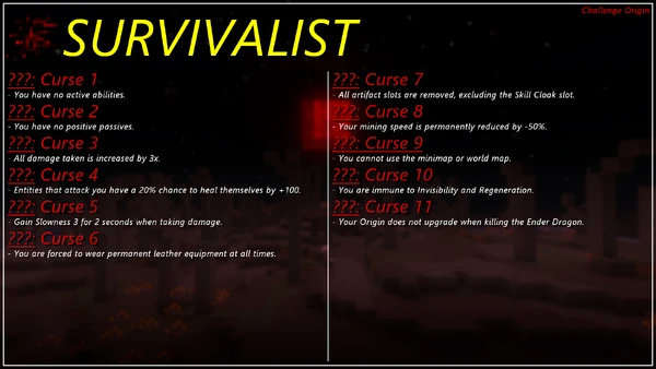 Survivalist | Infernal Origins Wiki | Fandom