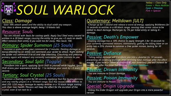 Soul Warlock | Infernal Origins Wiki | Fandom
