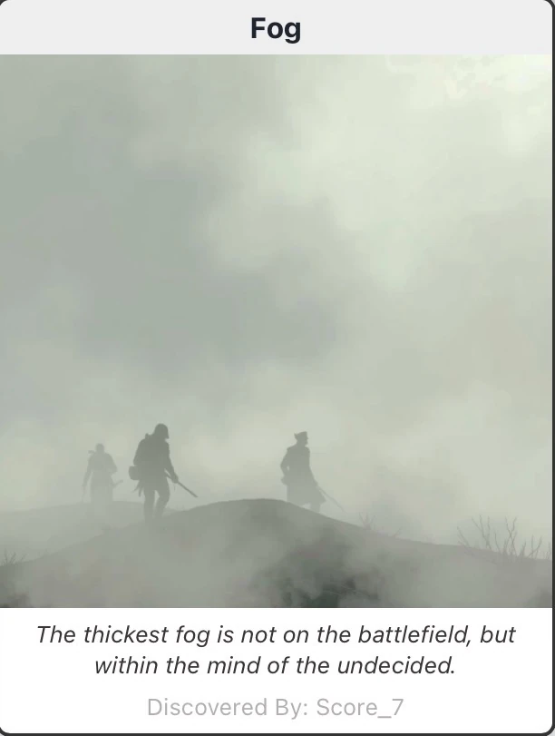 Fog | Infinite Card Wiki | Fandom