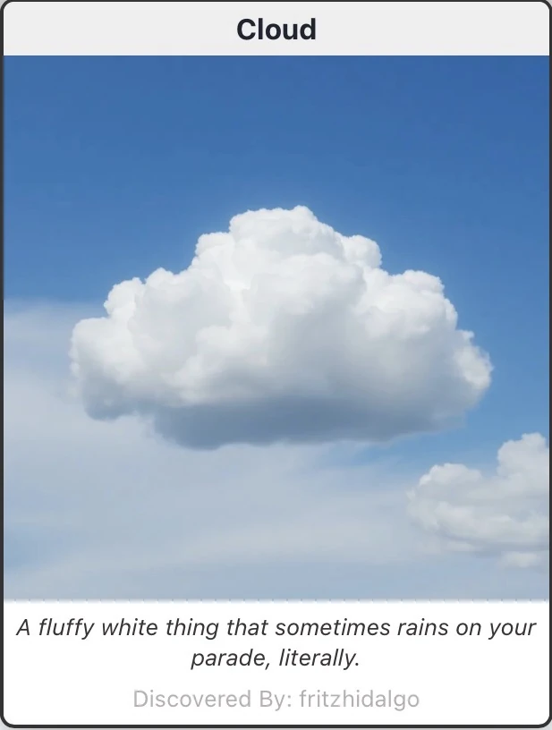 Cloud | Infinite Card Wiki | Fandom