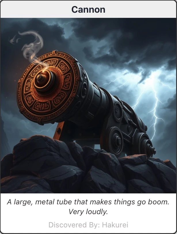Cannon | Infinite Card Wiki | Fandom