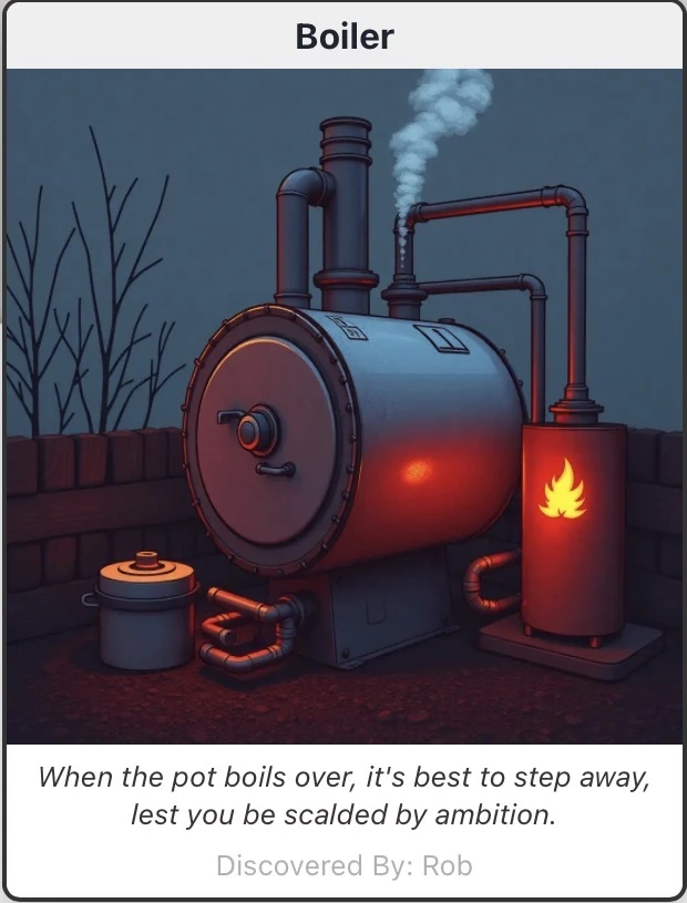 Boiler | Infinite Card Wiki | Fandom