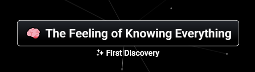 The Feeling of Knowing Everything | Infinite Craft (Neal.fun) Wiki | Fandom