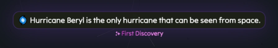 Hurricane Beryl is the only hurricane that can be seen from space ...