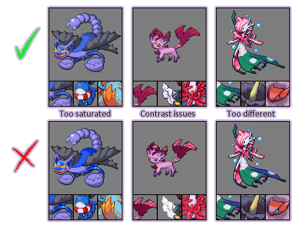 Pokemon Fusion Sprites