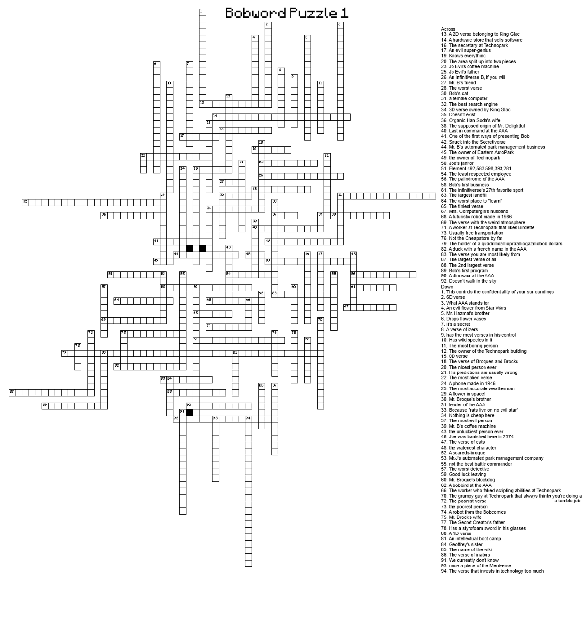 Bobword Puzzle 1 | Bob Wiki | Fandom