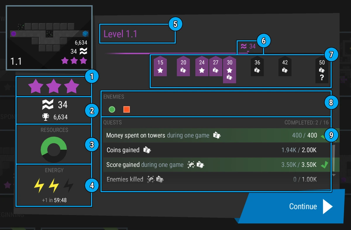 Level selection screen | Infinitode 2 Wiki | Fandom
