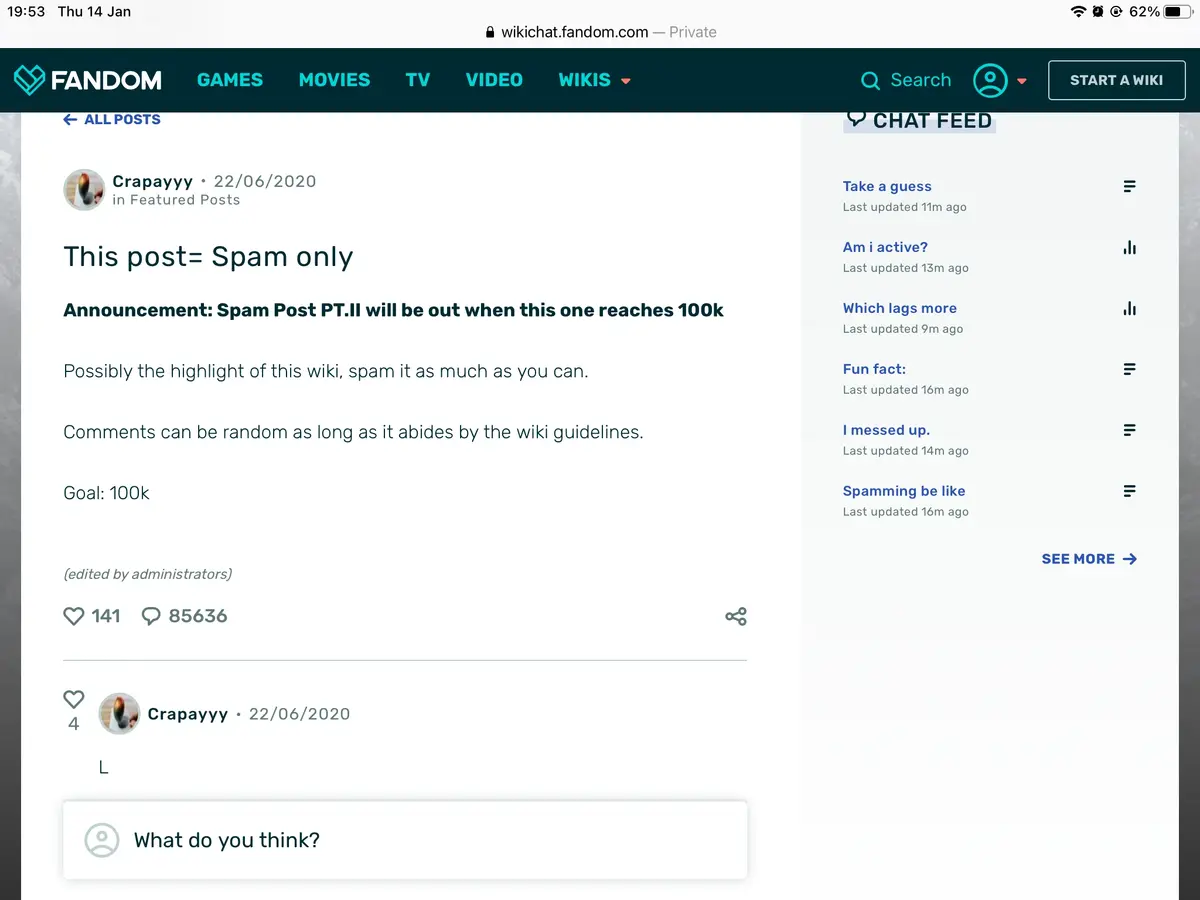 Chat Wiki | Infinity Wiki Wiki | Fandom