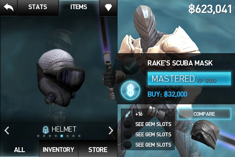 Rake's Scuba Mask | Infinity Blade Wiki | Fandom