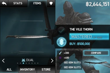 infinity blade best weapon
