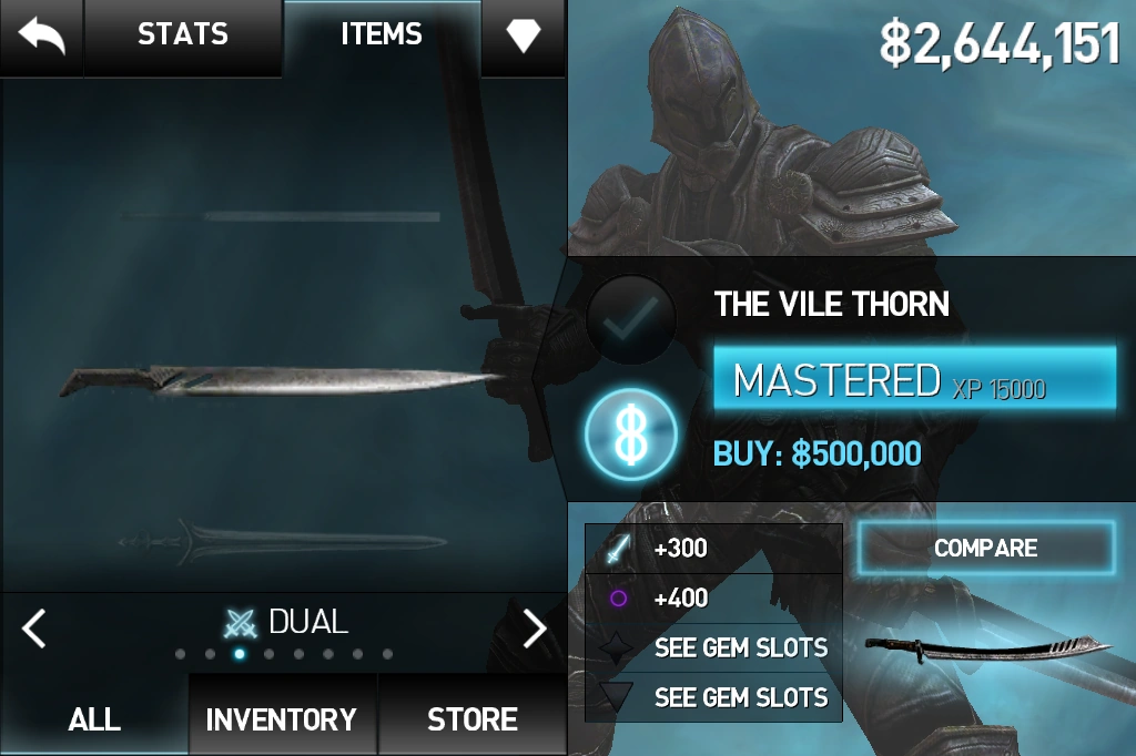 The Vile Thorn | Infinity Blade Wiki | Fandom
