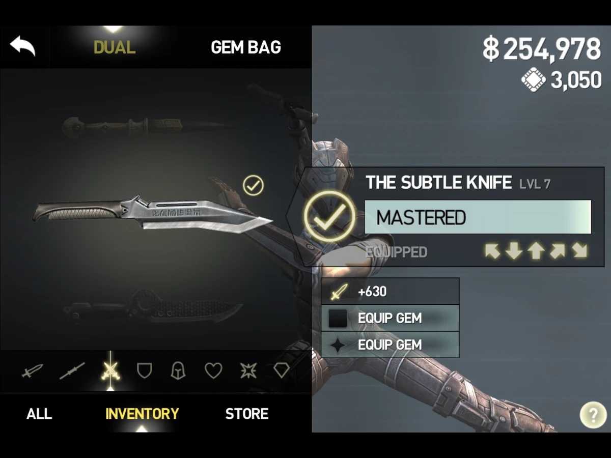 The Subtle Knife | Infinity Blade Wiki | Fandom