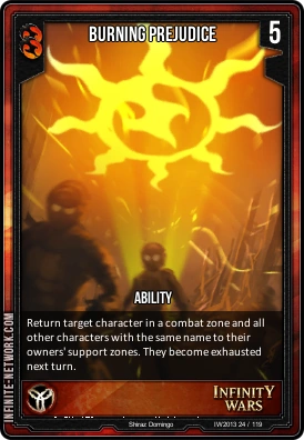 Burning Prejudice - Official Infinity Wars Wiki