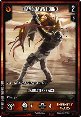Flame Dawn Hound - Official Infinity Wars Wiki