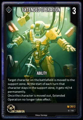 Extended Operation | Infinity Wars ATCG Wiki | Fandom