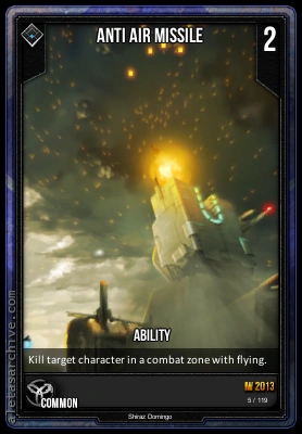 Anti Air Missile | Infinity Wars ATCG Wiki | Fandom