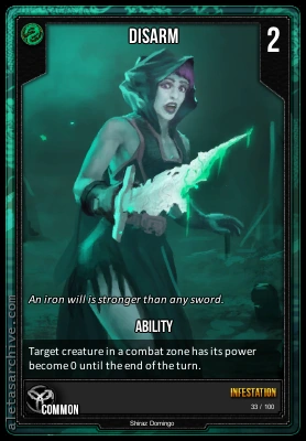 Disarm | Infinity Wars ATCG Wiki | Fandom