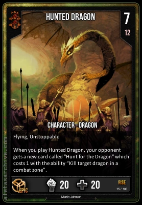 Hunted Dragon | Infinity Wars ATCG Wiki | Fandom